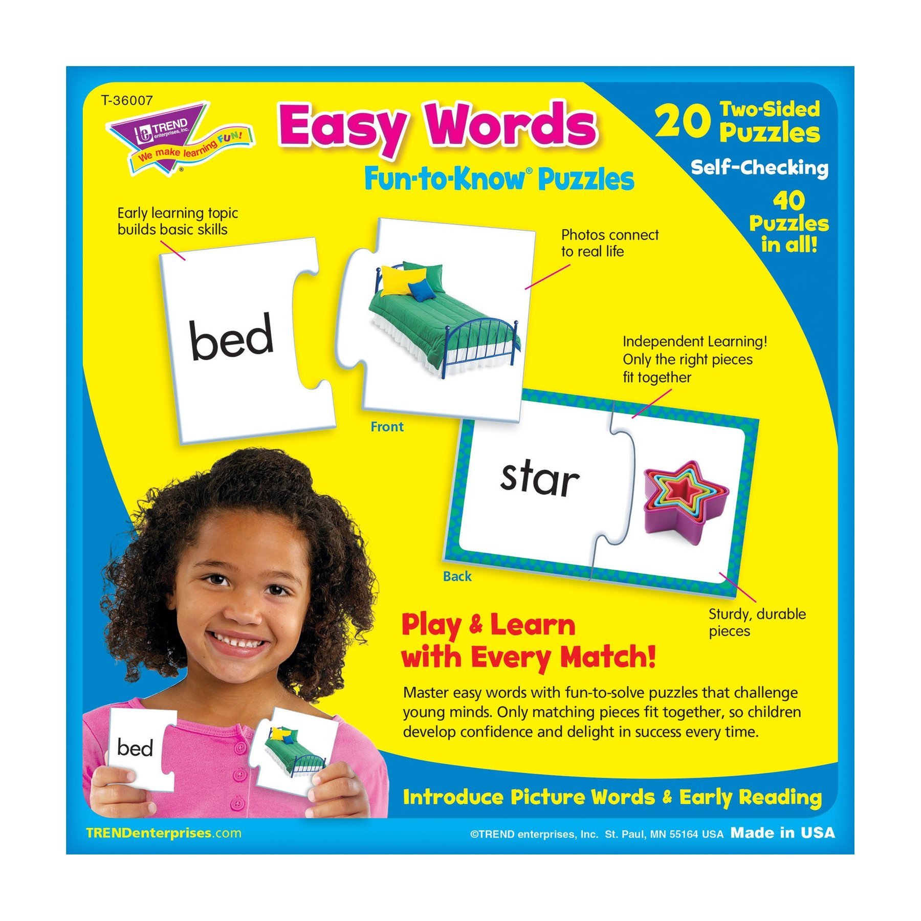 Easy Words Fun to Know Puzzles - Keys to Learning Store